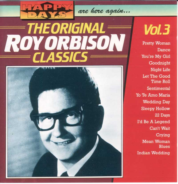 Cd – Roy Orbison – The Original Roy Orbison Classics Vol. 3 – Simply ...